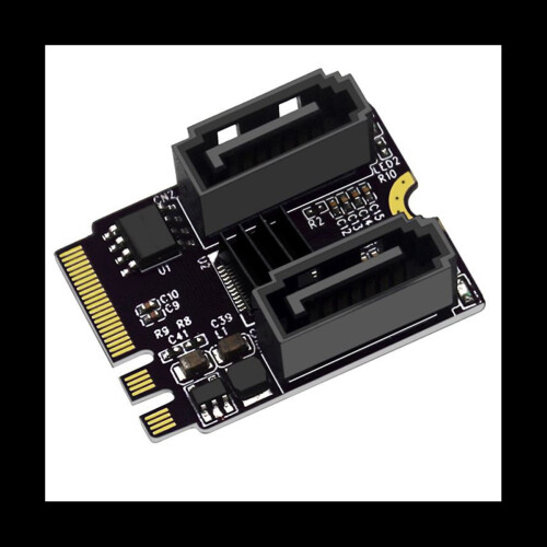 M.2 A Key + E Key to SATA 3 Adapter JM582 Chips 2 Ports SATA III ...