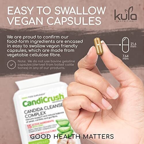 CandiCrush Thrush Treatment - 60 Vegan Thrush Tablet Capsules - Candida ...