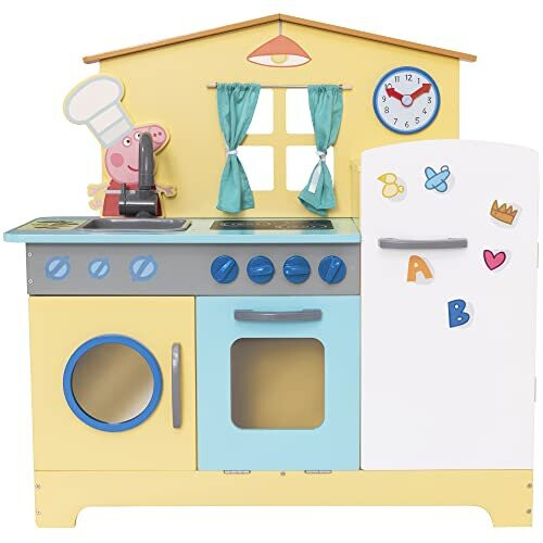 Peppa Pig Wooden Family Kitchen | Pretend Kitchen With Oven, Fridge ...