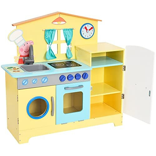 Peppa Pig Wooden Family Kitchen | Pretend Kitchen With Oven, Fridge ...