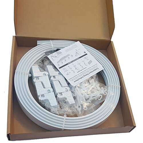 5 m Bendable Curtain Track for Straight & Bay Window Rail, Enough for 3 ...