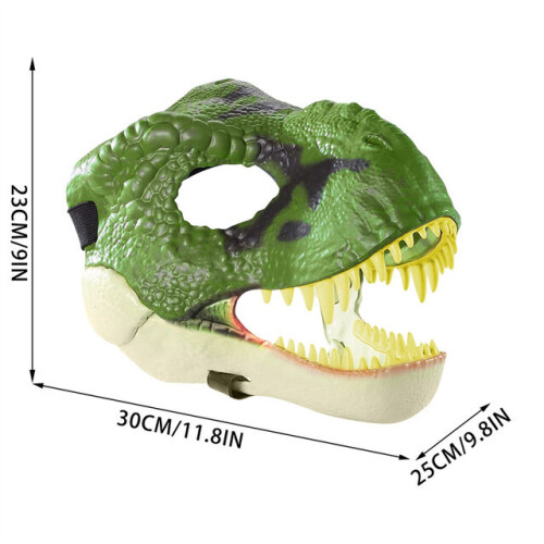 (Green) Dinosaur Mask Frightening Animal Mask Godzilla Headgear ...