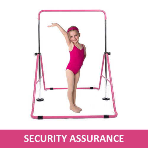 Adjustable Kid Gymnastics Training Bar Child Home Gym Foldable Height ...