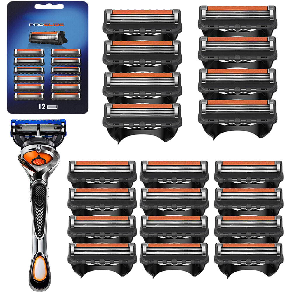 20PC For Gillette ProGlide Manual Razor Replacement Blade+Shaving Rack ...