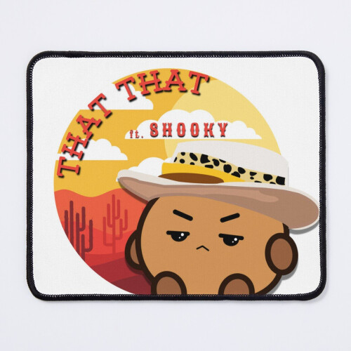 Mouse Pad Cute Kawaii Baby BTS BT21 Character Shooky That That Cowboy ...
