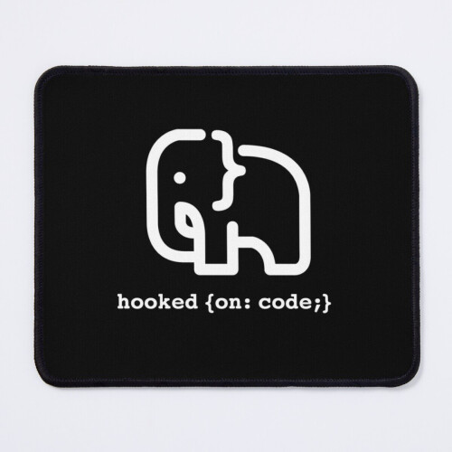 Mouse Pad Hooked On Code Logo 11.8 x 9.8 inch Computer Mat Gaming ...