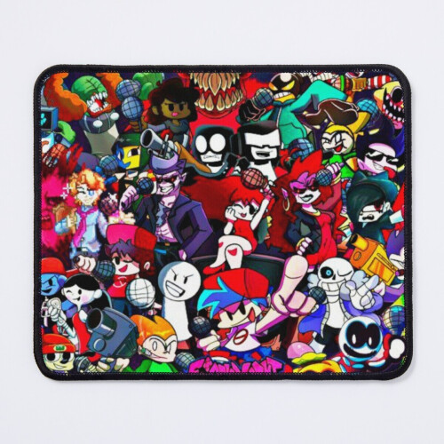 Mouse Pad Friday Night Funkin Characters fnf game 11.8 x 9.8 inch ...