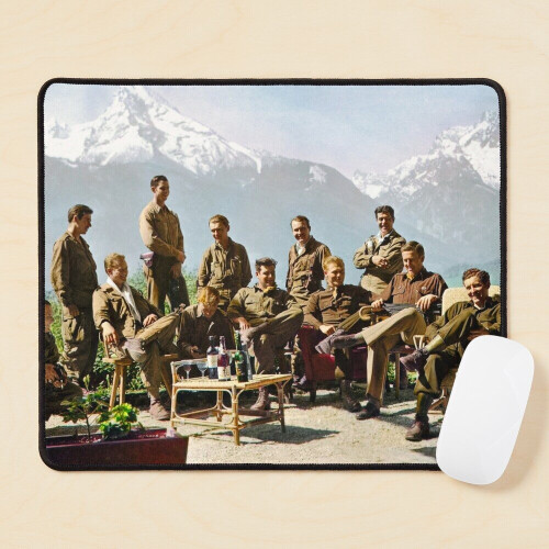 Mouse Pad Dick Winters and his Easy Company lounging at Eagle's Nest ...