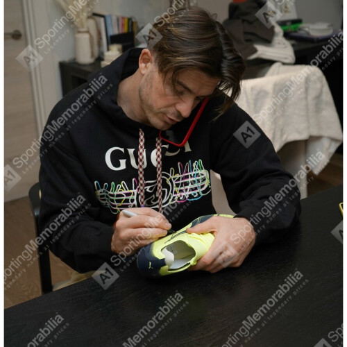 Jack Grealish Signed Football Boot - Puma - Gift Box on OnBuy