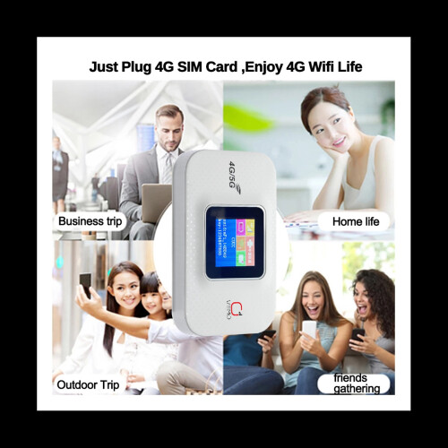 E5783 Plus 4G LTE CAT4 300Mbps Portable WiFi Router with SIM Card Slot Car Mobile Wifi 3000Mah ...