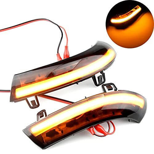 2PCS Dynamic Turn Signal Light Side Wing Rearview Mirror Indicator Sequential LED Turn Singal ...