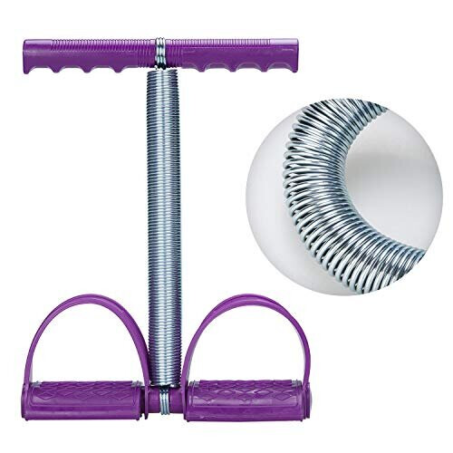 Upgrade Elastic Sit Up Pull Rope Spring Tension Foot Pedal Waist Arm ...