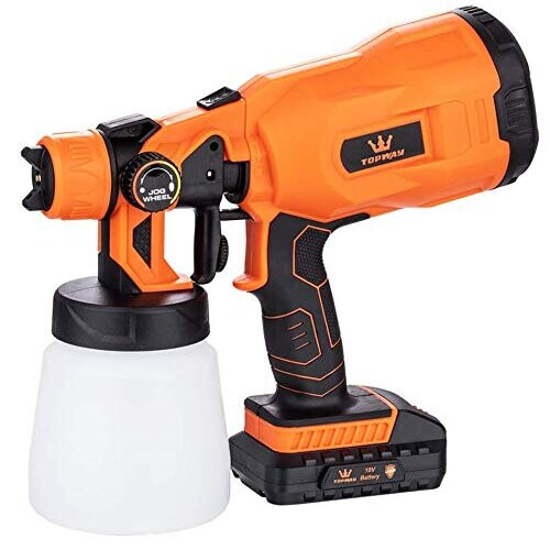 Cordless Paint Sprayer 18V with Battery, 800ml Wireless Electric ...