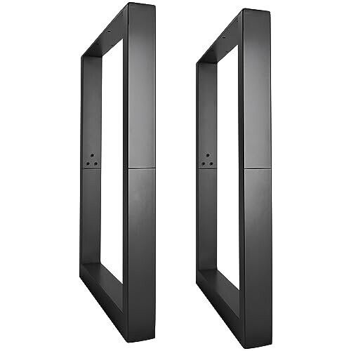 Table Legs Set of 2, 43cm(H) x 40cm(W) Heavy Duty Industrial Square DIY ...