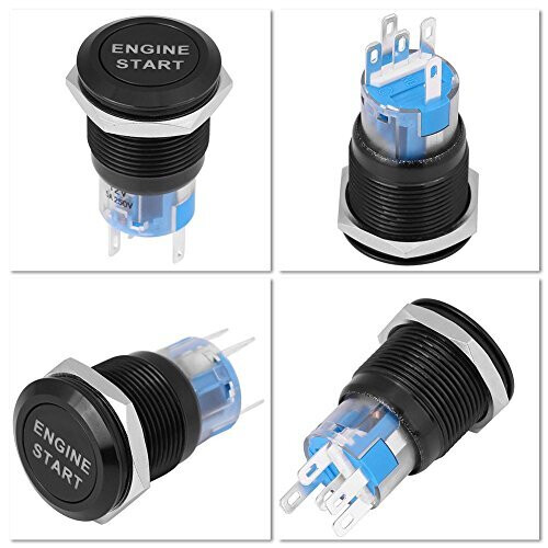 12V Car Engine Start Push Button, Keenso LED Engine Start Switch ...