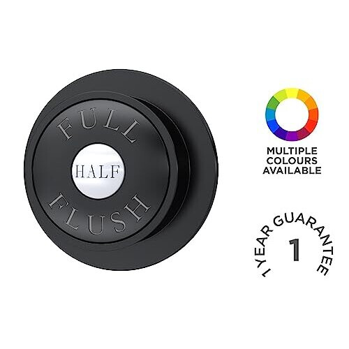 TDPB02 Traditional Bathroom Dual Flush Round Push Button for Use with ...