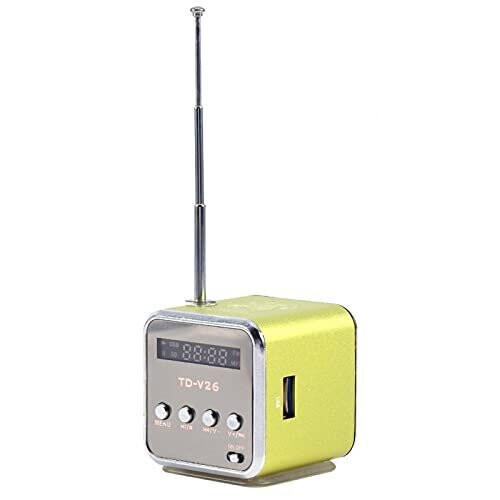 Portable Mini Speaker Music Player FM Radio Battery Powered Mini ...