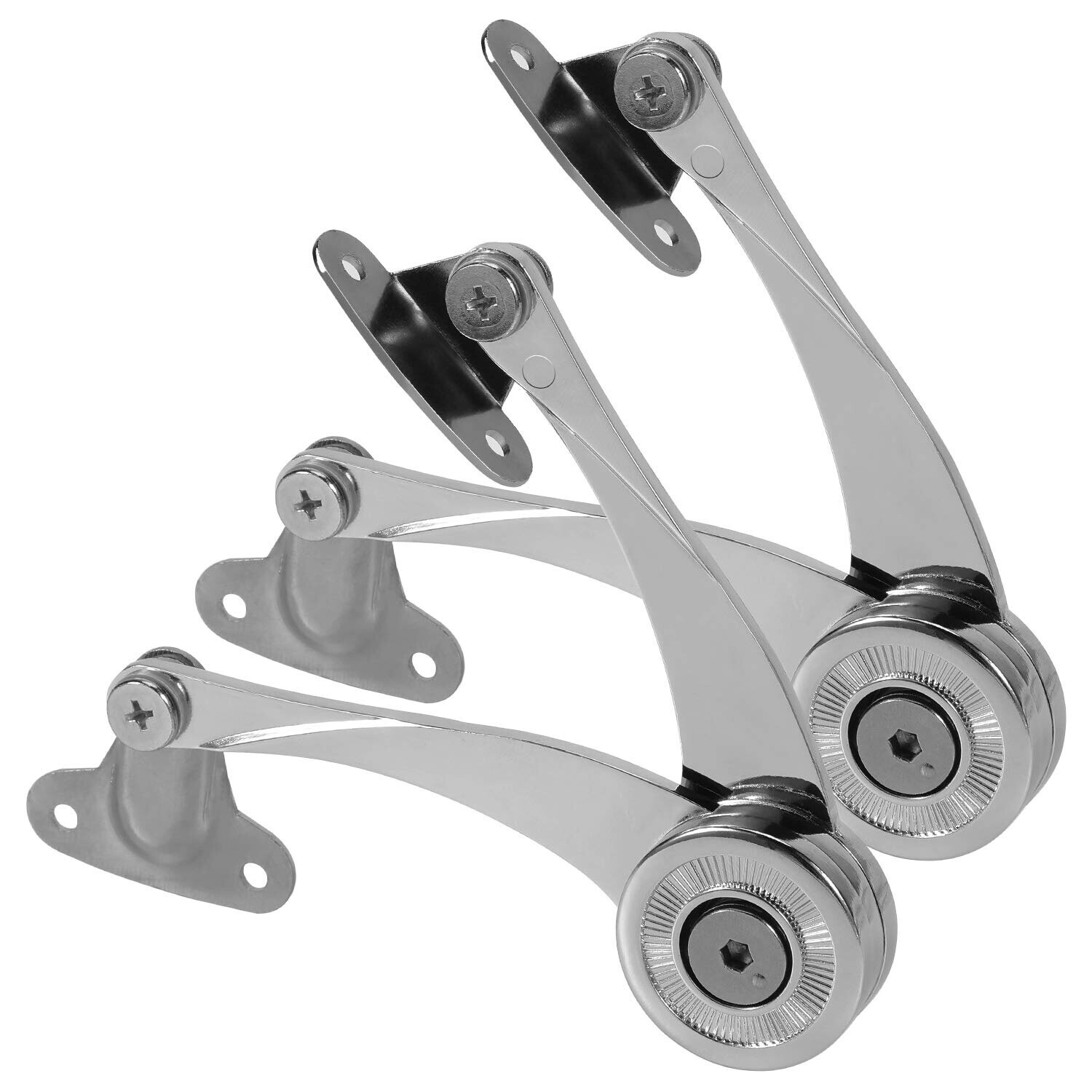 2 Pack Kitchen Cupboard Lid Stay Hinges, Folding Support Hinge Stops ...