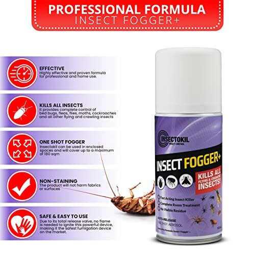 Insect Killer One Shot Insect Fogger | Professional Strength Automatic ...