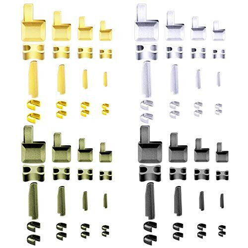 80pcs Metal Zipper Latch Slider Zipper Stops Retainer Insertion Pins ...