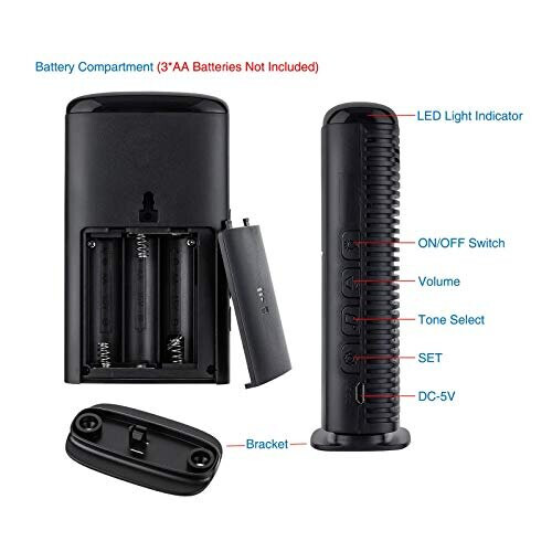 DW9 Driveway Alarm Wireless Weatherproof Outdoor PIR Motion Detector Indoor Chime Receiver DIY ...