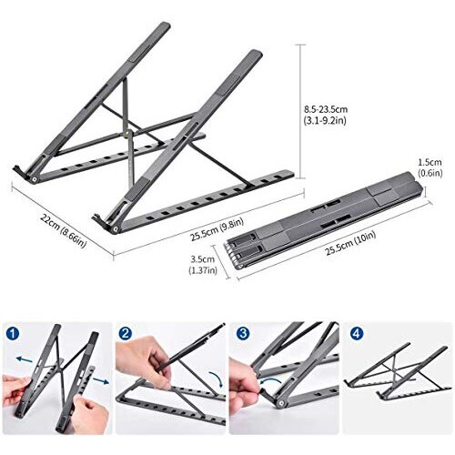 Laptop Stand Adjustable Notebook Stands Holder for Desk, Portable ...
