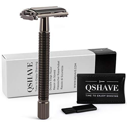 Safety Razor 4 inch Long Handle Men's Double Edge Twist Butterfly Open ...