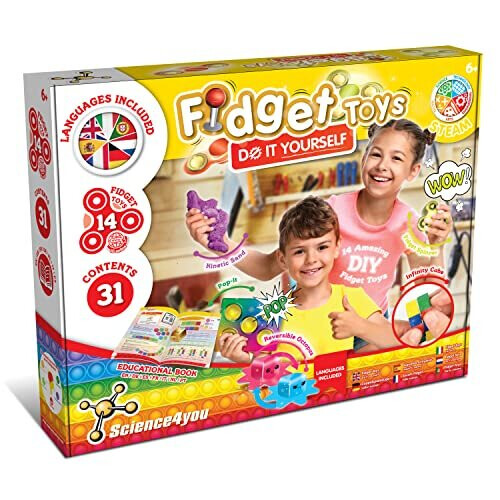 Fidget Toy Pack - Make Your Own 14 Fidget Toys for Kids: Fidget Set ...