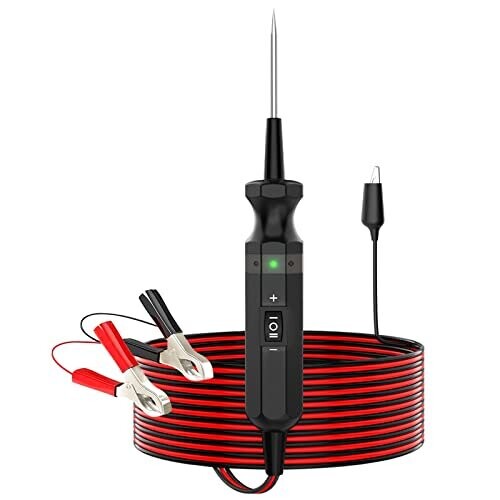 Power Circuit Probe Tester Kit, 6-24V Car Test light Electrical Tester ...