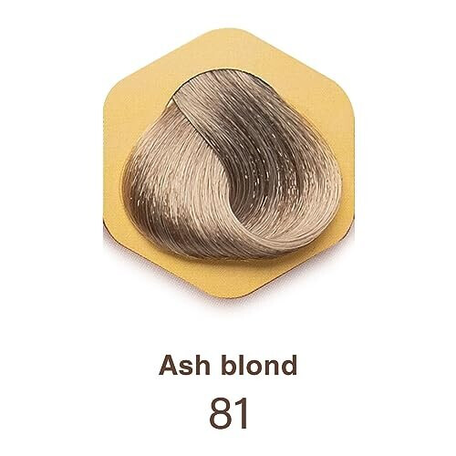 | Permanent Gel Hair Dye Ash Blonde Color 81 | Enriched with Royal ...