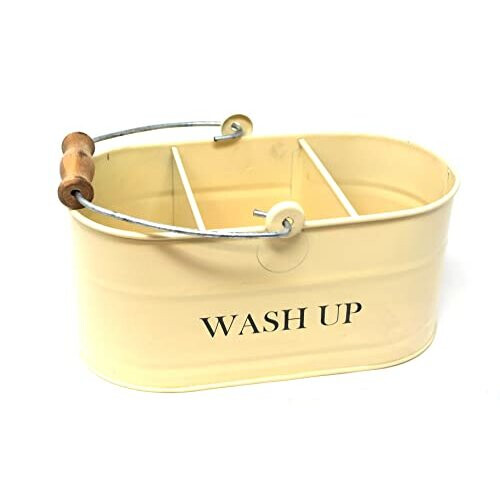 Cream Colour Kitchen Sink Enamel Washing up Sink Tidy | Sink Caddy ...