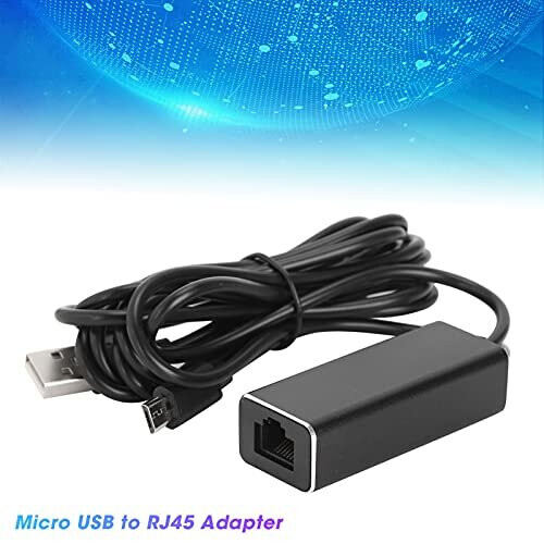 Micro USB to RJ45 Ethernet Adapter, 10/100Mbps Ethernet Adapter with ...
