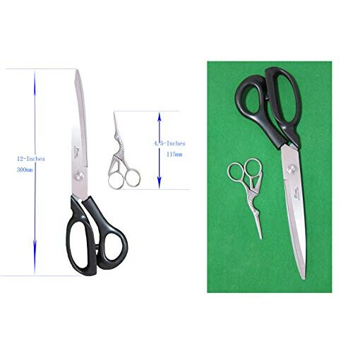 Heavy-Duty Extra Long Large Home/Office Utility Scissors, 12-Inch ...