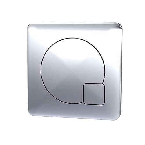 MDPB01 Modern Bathroom Dual Flush Square Push Button for Use with ...