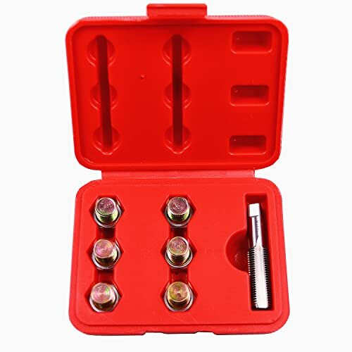 Oil Drain Plug Tap Thread Repair Kit Oil Pan Screws Rethread Tool M15 x ...