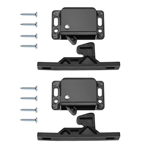 2X Cabinet Door Latch with 8Pcs Screws RV Drawer Latches Caravan Door ...
