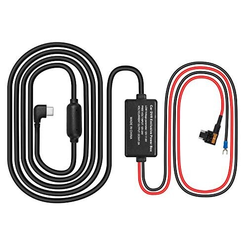 2A Car Camera Hardwire kit-Low Profile Mini Fuse Type-C USB Port 12V-5A ...