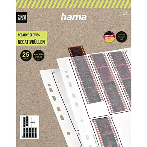 2252 Negative File Storage Sleeves, each holding 10 strips of 4 (24 x ...