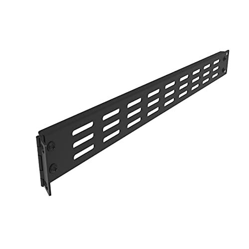 1U Hinged Blank Rackmount Panel Spacer - Metal Vented Blank Panel for ...