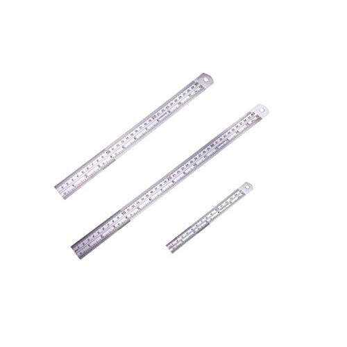 Stainless Steel Ruler Kit Metal Ruler Set with Conversion Table and ...