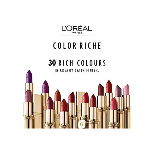 L'Oréal Paris Color Riche Satin Smooth Lipstick, Moisturising Pure ...