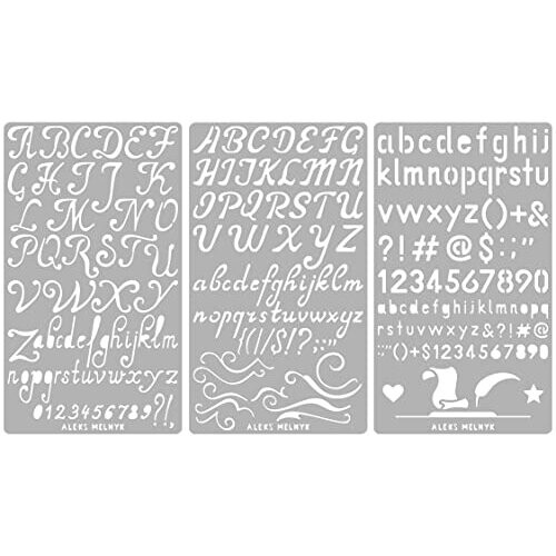 #34 Pyrography Stencils, Wood Burning kit 3 PCS Templates, Metal ...