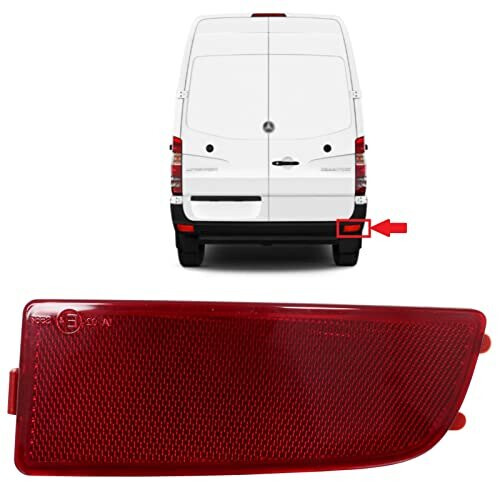 Rear Bumper Reflector Light Marker Right Side For Mercedes Sprinter VW ...