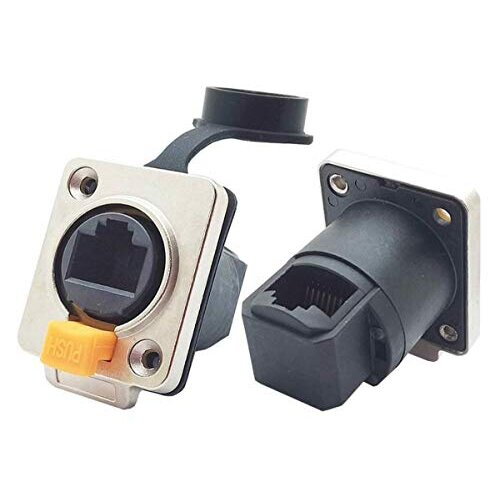 IP65 Panel Mount RJ45 Ethernet Socket - Waterproof & Weatherproof ...