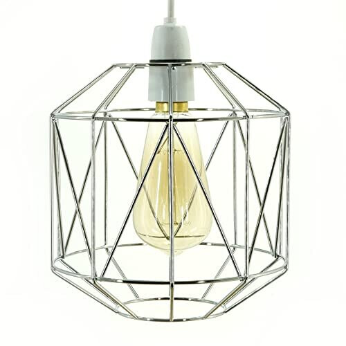 Retro Design Light Shade - Metal Wire Basket Cage Lamp Shade - Ceiling ...