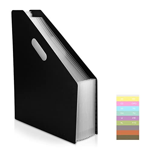 Desk Storage Expander, 13 Pockets Accordion File Organiser, Vertical ...