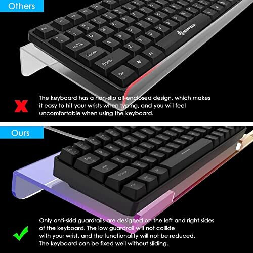 Computer Keyboard Stand, Clear Acrylic PC Keyboard Tray Holder, 366 ...