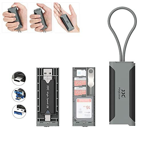 Travel Memory Card Case Set with USB 3.0 Card Reader & Card Removal ...