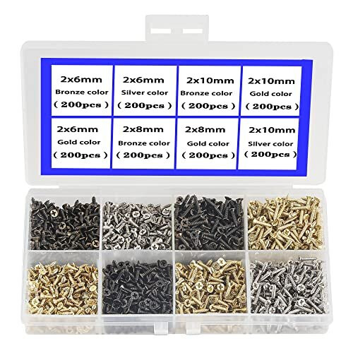 2MM Small Screw Flat Head Cross Wood Screws Self Tapping Screw Dssortment Cabinet ...