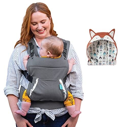 Cuddle Up Carrier - Ergonomic Fox-Themed, face-in Front Carry and Back ...